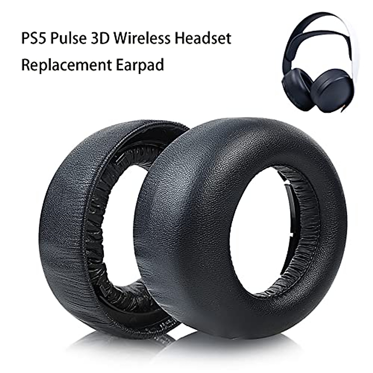 Ear Pads Cushions Replacement for Sony Playstation 5 Pulse 3D PS5 Wireless Headphones, Headset Earpads Pillows Repair Parts