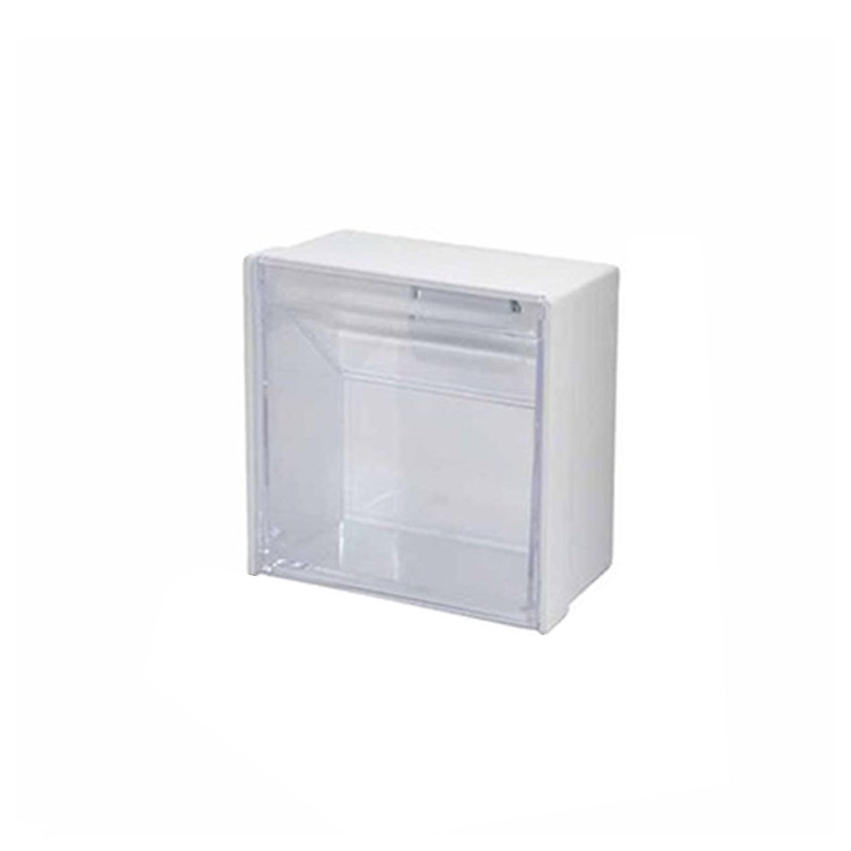 IOOOFU Magnetic Wall Mounted Bathroom Organizer Cotton Pad Holder Makeup Box Plastic Storage Container for Cotton Swabs Jewelry