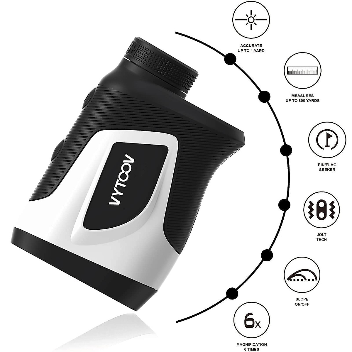 Golf Range Finder 800Yards Golf Rangefinder with Slope Continuous Scan Golf Yardage Rangefinder with Flagpole Locking Vibration Legal Laser Distance Rangefinders for Competition Hunter & Golfer Gift