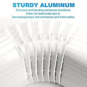 Downspout Gutter Elbow Style A 3" x 4" Angle is 75° White Aluminum 1pack