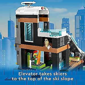 LEGO City Ski and Climbing Center Building Set, 1045 Pieces, for Kids Ages 7 and Up