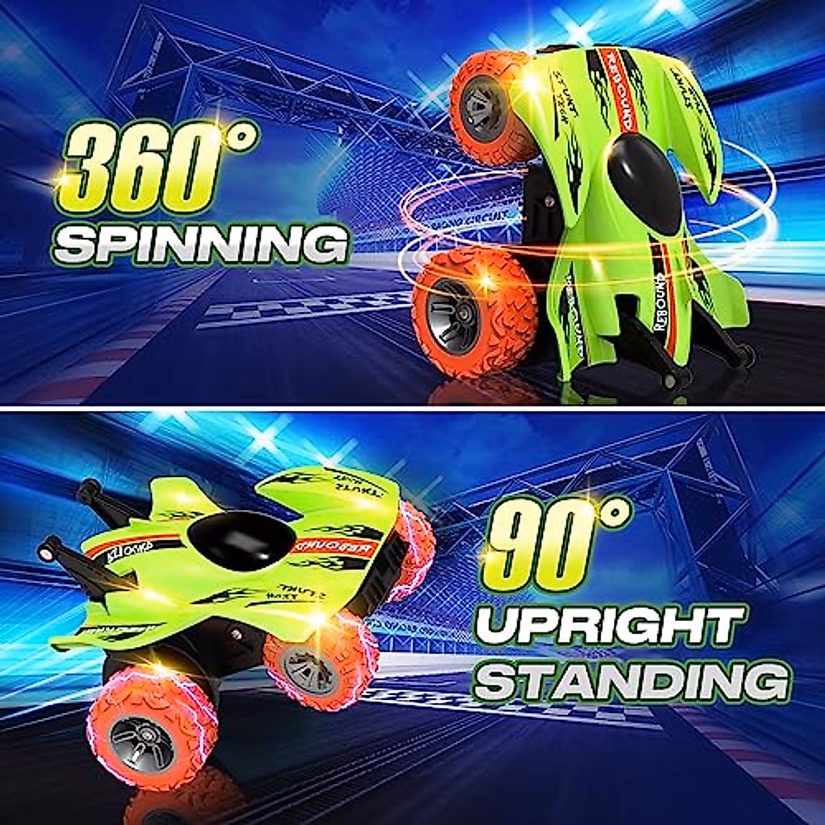 Remote Control Car Toys for Kids: Birthday Car Gift for Kids Year Age 4-7 8-12 | Hobby RC Cars 360° Rotating Stunt Car for Kids Toys Boys 6-8 | Outdoor Indoor Toy for 3 4 5 6 7 8 Year Old Boys Girls