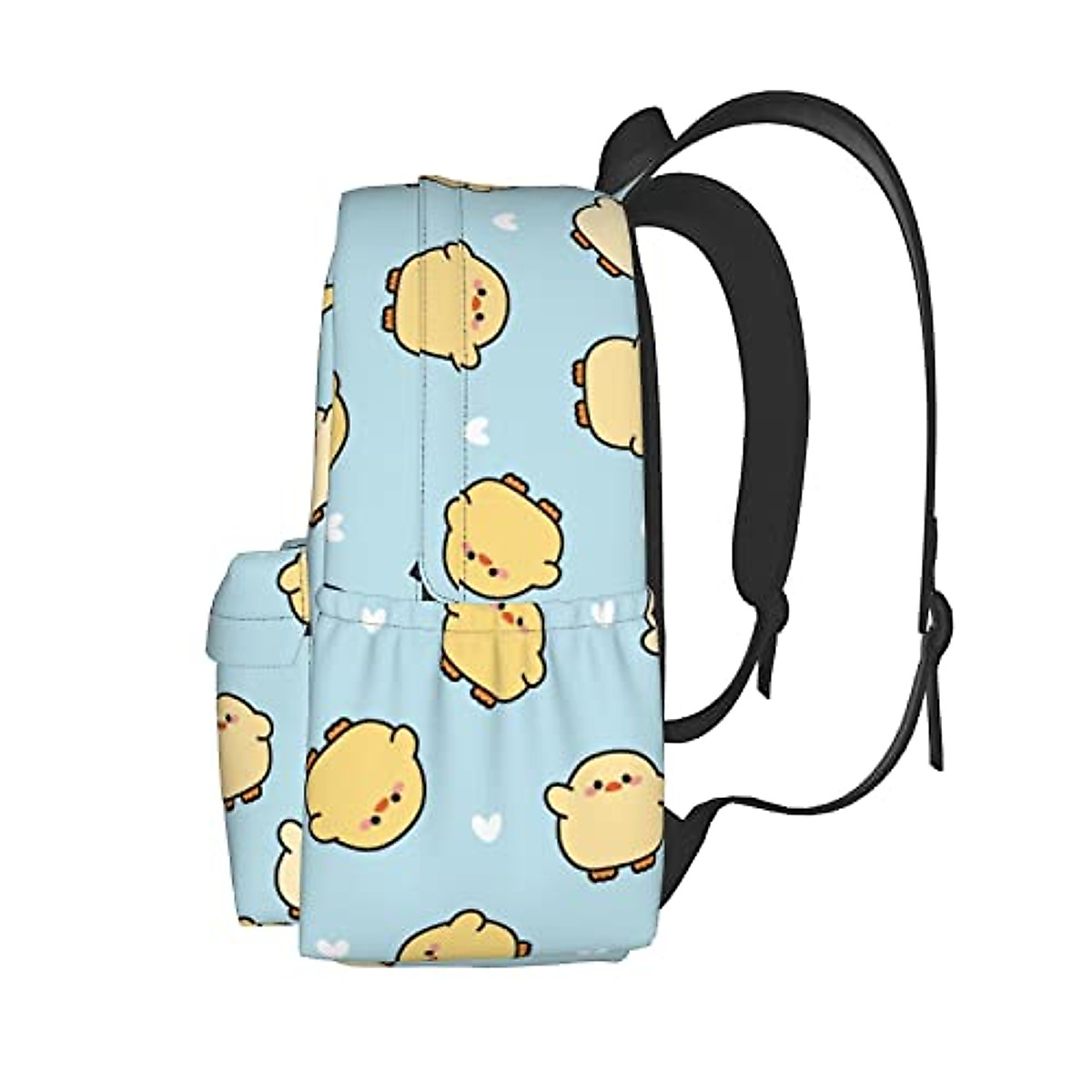 KiuLoam 17 Inch Backpack Cute Chicken With Heart Laptop Backpack Shoulder Bag School Bookbag Casual Daypack For Teenager