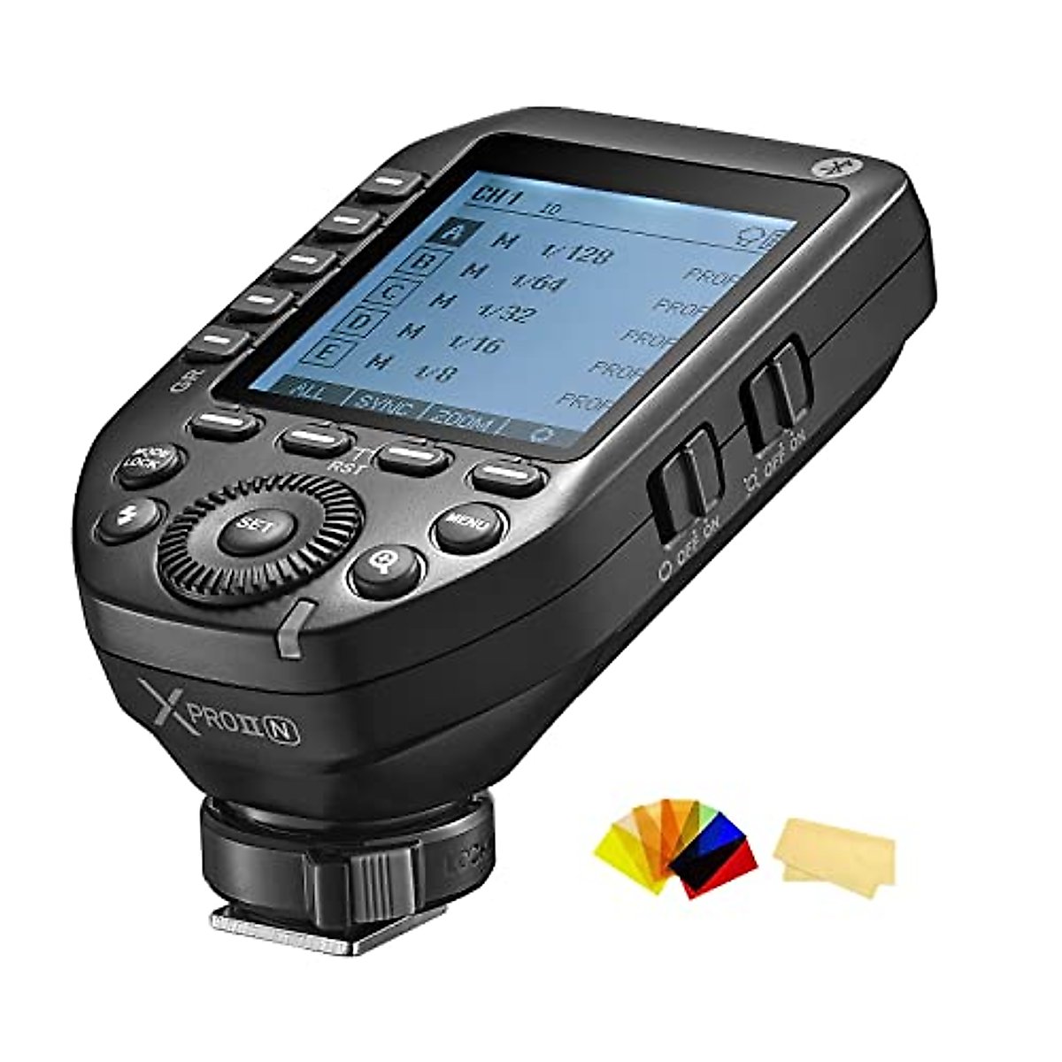 Godox XProII-N TTL Wireless Flash Trigger Transmitter Compatible for Nikon Cameras,2.4G 1/8000s HSS,Bluetooth Connection,New Hotshoe Locking,16 Groups and 32 Channels