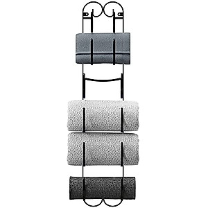 DecoBros Wall Mount Multi-Purpose Towel/Wine/Hat Rack, Bronze