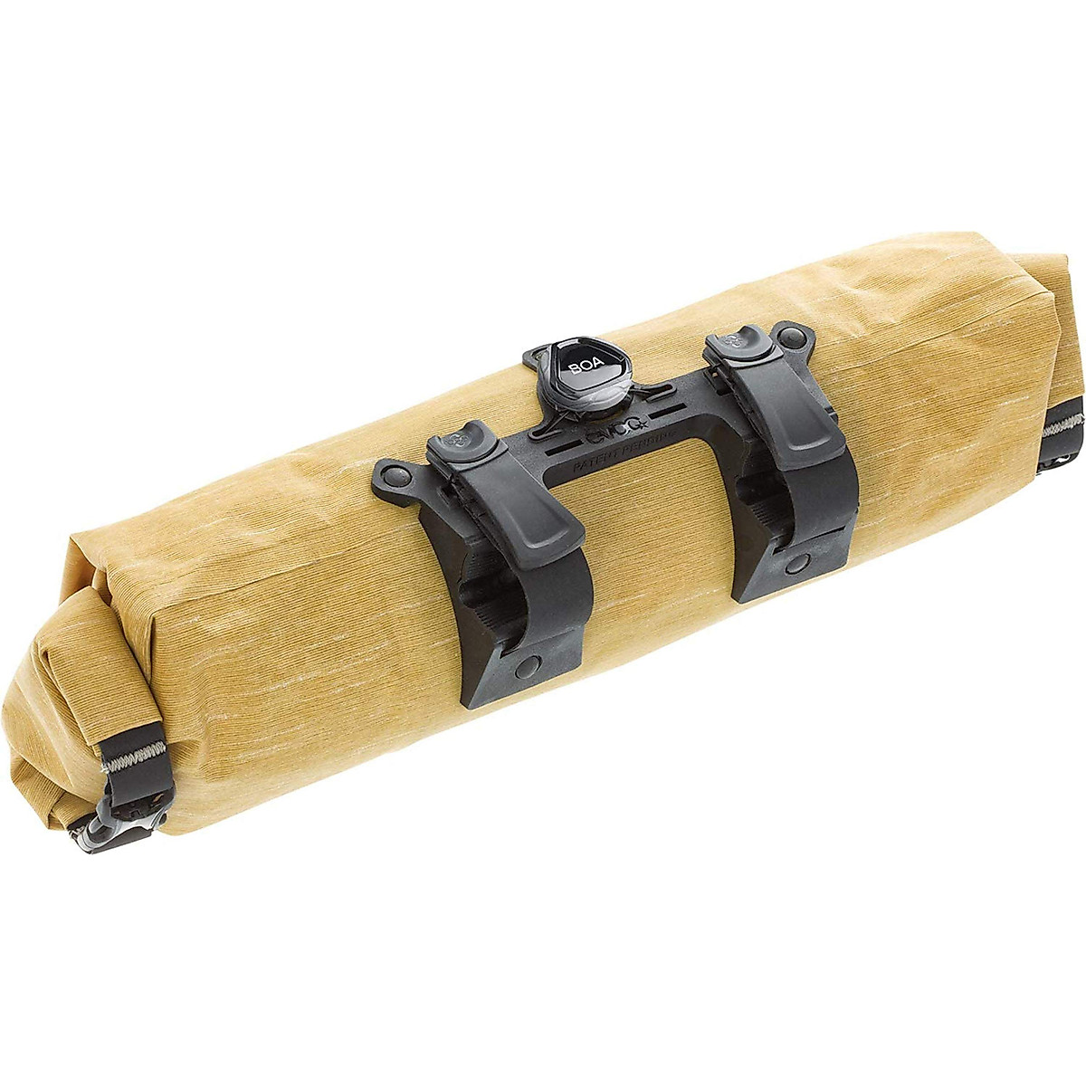 EVOC HANDLEBAR PACK BOA Handlebar Bag Bicycle Bag for Additional Storage Space (Size: L, 5L Storage Space, BOA Fit System, Quick Access on Both Sides, Waterproof and Dirt-Repellent), Clay Yellow