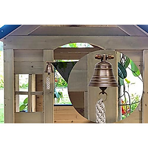 The Metal Magician 2" Antique Brass Bell Quality Marine Wall Mounted Ship Hanging Bell Perfect for Dinner, Indoor, Outdoor, School, Bar, Reception, Last Order & Church