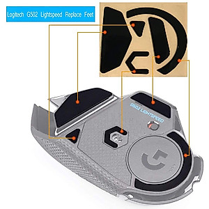 Quartet trade Mouse Skatez/Mouse Feet for Logitech G502 Lightspeed Wireless Gaming Mouse（ 2 in 1 Mouse Feet + Mouse Anti-Slip Tape ）