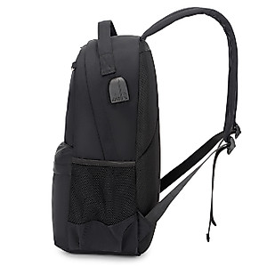 Joymoze Women Fashion Lightweight Laptop Backpack Big Student Backpack Black