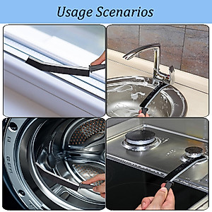 WWOYEP 3PCS Hard Bristle Crevice Cleaning Brush, Hard-bristled Crevice Cleaning Brush, Gap Cleaning Brush, Specially Used for Dead Corners in bathrooms, Kitchens, Ceramic Tiles, and Window Grooves.