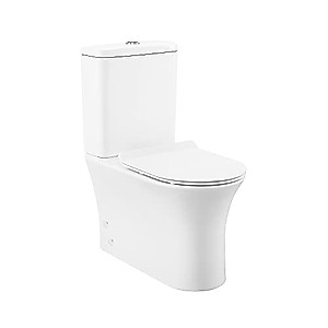 Swiss Madison SM-2T120 Calice Two Piece Elongated Rear Outlet Toilet, Dual Flush
