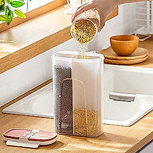 MORNITE Food Airtight Container, Cereal Container Storage, Pasta Spaghetti Container Box Jars for Kitchen Noodles Nuts Snacks Rice,Green