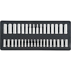 Craftsman Mechanic Tool Set, 215 Piece, Hand Box Set in Metal, 3 Drawers, Red (CMMT45303)