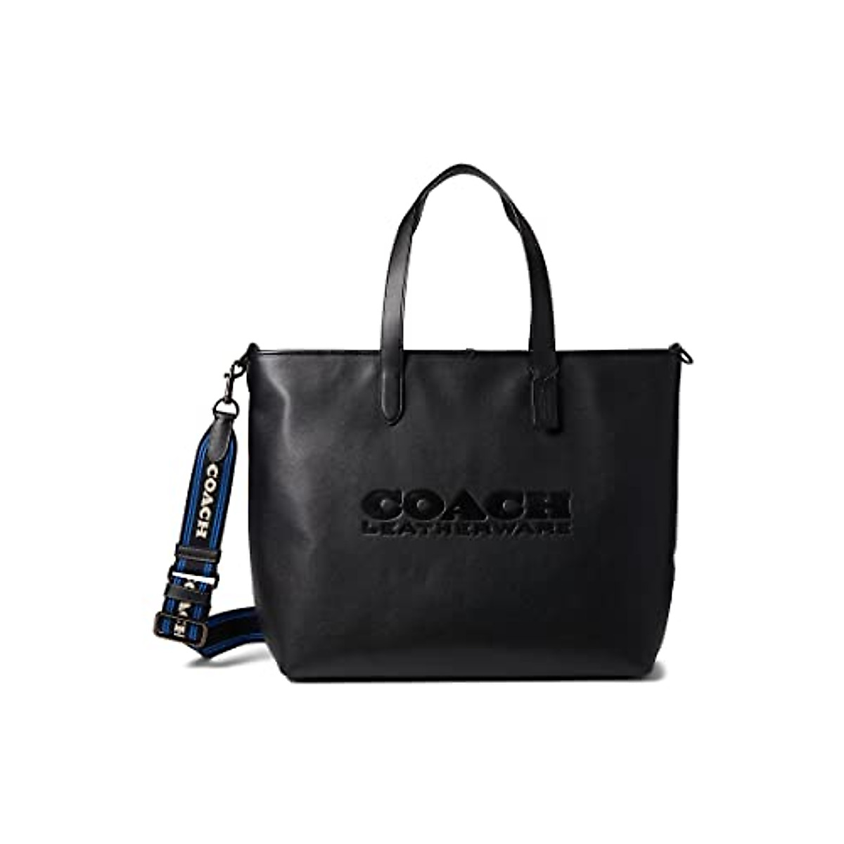 COACH League Tote in Smooth Leather Black One Size