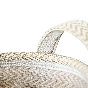 WSZJJ Cloth Flowerpot Storage Basket Cotton Linen Blended Desktop Storage Box Kids Toys Sundries Organizer Laundry Basket