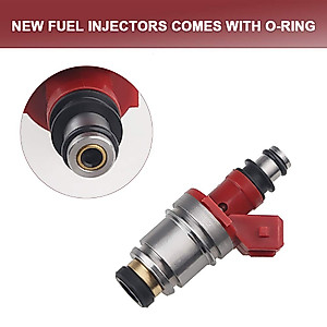 JDMON Compatible with Fuel Injectors Nissan Pickup D21 2.4L replace 1990-1994 16600-86G00 1660086G00 4pcs