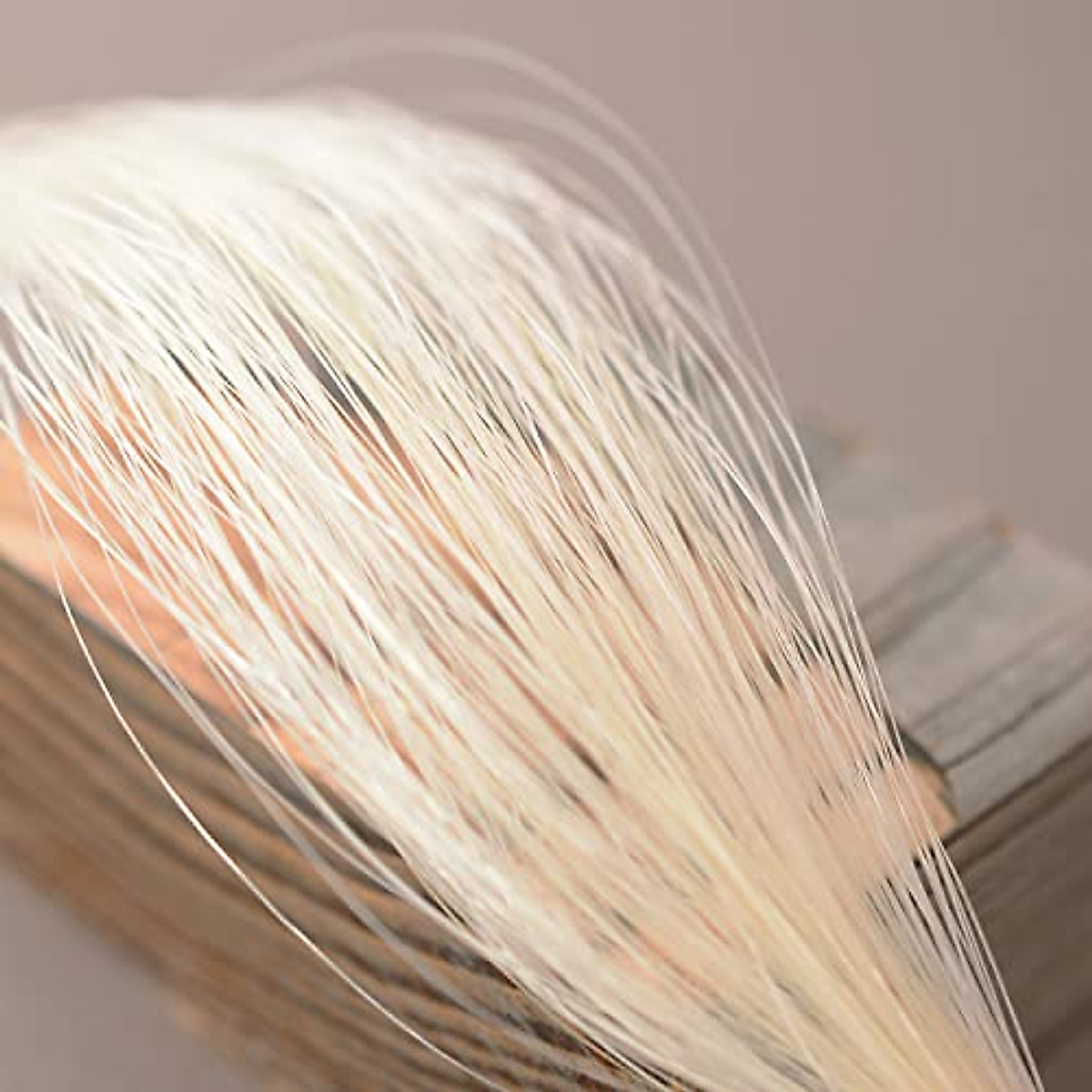 VINGOBOW Natural Mongolian Horse Hair for Violin, Viola Bows Unbleached White 29'' Fiddle Bow Hair Replacement kit