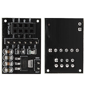 10PCS Black Socket Adapter Board,3.3V NRF24L01+ Module Pinboard Socket Adapter Module Board