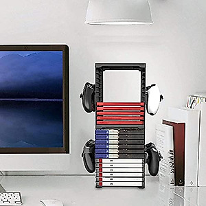 Game Disk Rack/Headset Hanger and Controller Organizer Stand Universal Multifunctional Storage Bracket
