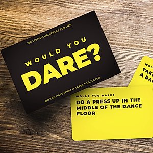 Gift Republic Dare Card Game, Black