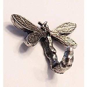 Norma Jean Designs Dragonfly Decorative Metal Hooks, Small, Silver