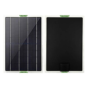 Dongzhur Solar Panel Kit, 10W 12V Monocrystalline Battery Charger & Maintainer with 10A Charge Controller + Extension Cable for RV Marine Boat Off Grid System, 18V DC Output for Portable Cell Phone