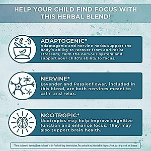 USDA Organic Focus & Attention Kids Drops & Kids Magnesium Citrate Gummies Bundle by MaryRuth's | Brain & Memory Drops | Magnesium Supplement | Stress Relief, Bone, Nerve, Gut Health | Vegan.