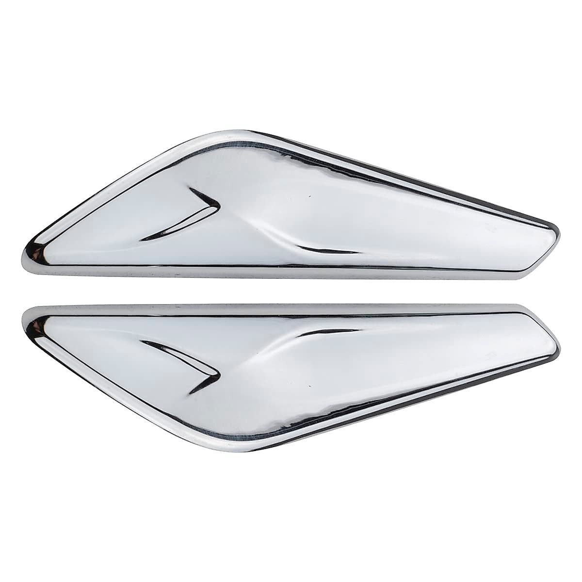 2 PCS Front Fender Chrome Finisher Trim Right Left Side Fits BMW X3 F25 X4 F26 2013-2017 Replaces 51117338570 51117338569