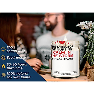 Flairy Land Nurse Director Vanilla Candle - Calm in Storm - Labor Clinical Certified Nursing Assistant Surgica Oncology Practitioner