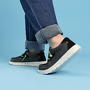 Bruno Marc Boys Slip-On Casual Comfortable Lightweight Loafer Shoes, Black - 13 Little Kid (SBLS2213K)