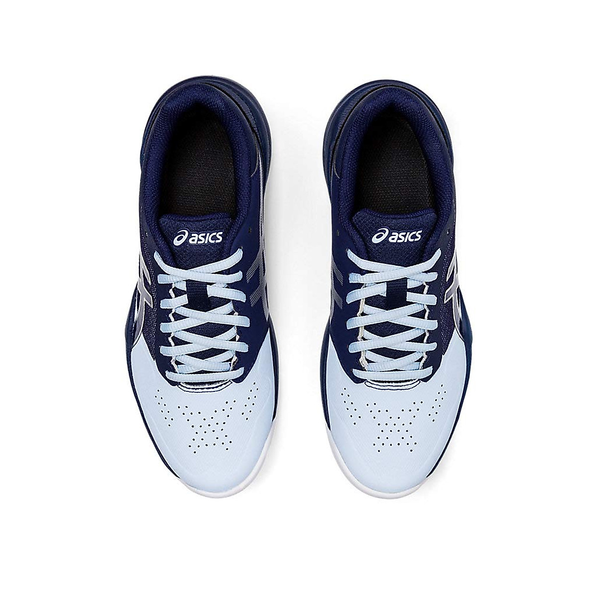 ASICS Women's Gel-Game 7 Tennis Shoes, 7.5, Soft Sky/Peacoat