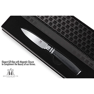 Brooklyn Knife Co. Paring Knife - Japanese Seigaiha Series - Etched High Carbon Steel 3.5-Inch