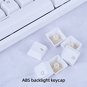 IROK FE87/104 RGB Mechanical Keyboard, Hot Swappable Gaming Keyboard, Customizable Backlit, Magnet Upper Cover Type-C Wired Keyboard for Mac Windows-White/Red switch