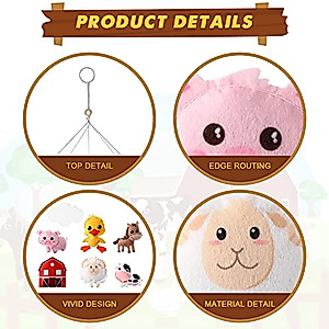 Baby Mobile for Crib Woodland Nursery Room Decor Baby Nursery Decor Jungle Animals Crib Mobile Farm Animals Crib Decorations for Baby Woodland Animals Baby Gifts Felt Nursery Mobiles (Cute Style)