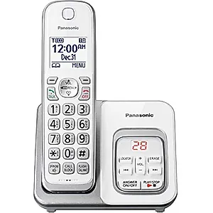 Panasonic KX-TGD530W Cordless Phone with Answering Machine - 1 Handset (Renewed)