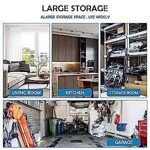 6 Tier Metal Shelving Unit 2100Lb Capacity Adjustable Shelves for Storage, Heavy Duty Wire Shelf with Wheels & Feet 48" L×18" W×72" H Layered Storage Rack for Restaurant Garage Pantry Kitchen Basement