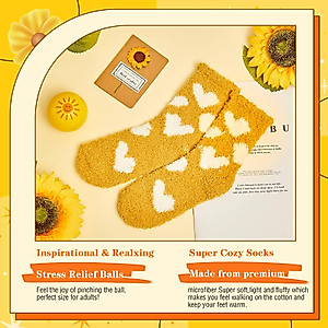 Gifts for Women, Self Care Package for Women Crochet Sunflower Gift Baskets for Women Birthday, Mothers Day Gifts Unique Sending Sunshine Gifts