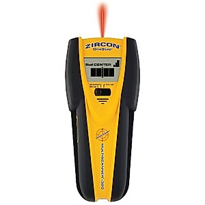 Zircon MultiScanner i320 OneStep Center-Finding Stud Finder with Metal Scanning and DVD How-To Guide