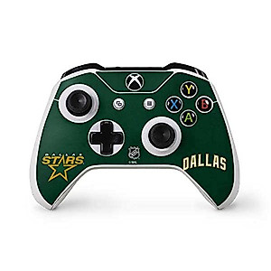 Skinit Decal Gaming Skin Compatible with Xbox One S Controller - Officially Licensed NHL Dallas Stars Distressed Design