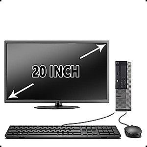 DELL Optiplex 990 SFF PC, Intel Core i5 Processor, 16GB RAM, 2TB HDD, DVDRW, WiFi, Bluetooth 4.0, Windows 10 Pro, LCD Monitor (Renewed)