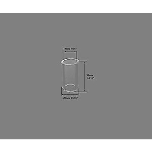 RIVERWELD Insulated Glass Cup (9/16" x 1-5/16") Wedge Collet Tungsten Apdapter Gas Saver (0.040" & Ø1.0mm) (1/16" & Ø1.6mm) (3/32" & Ø2.4mm) (1/8" & Ø3.2mm) Kit for WP 17 18 26 TIG Welding Torch 11pcs
