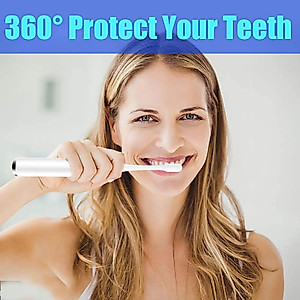 WOSUK Electric Sonic Toothbrush Powerful Sonic Cleaning Toothbrush with Timer 4 Modes Dentists Recommend Sonic Rechargeable Toothbrush for Adults, 2 Hr Charge Last 30 Days, 4 Brush Heads