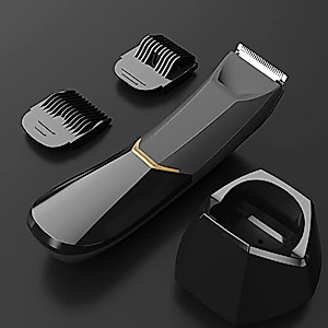 Ufree Body Hair Trimmer for Men, Ceramic Blade Pubic Hair Trimmer Electric Razor Clippers for Men Grooming Kit, Waterproof Shaver for Men Groin Hair Ball Trimmer, Gifts for Men, Wet/Dry & LED Light