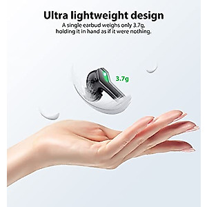 Bluetooth 5.3 Wireless Earbuds in-Ear Headphone for iPhone 14 Pro Max 13 Samsung Z Fold 4 Flip 3, Noise Cancelling Mic Bass Sound Sport Headset for iPad 10 Galaxy S23 S22 S21 Pixel 7 Pro 6 Oneplus 11