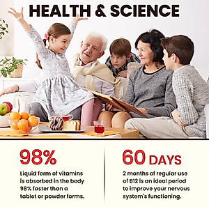 dilib Vitamin B12 Complex 10000 mcg | Vegan Triple Liquid B-12 Drops Sublingual Supplement | Methylcobalamin & Adenosylcobalamin & Hydroxo Blend for Long-Lasting Energy and Healthy Metabolism(2 Pack)