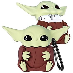 JoySolar for Airpod 1&2 Case Cute Cartoon 3D Soft Silicone Air Pods Funny Cover Kawaii Fun Cool Unique Design Shell Fashion Stylish Girls Kids Teens Women Cases for Airpods 1/2(GreenYouda)