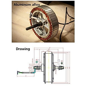 NBPOWER QS 3000W Brushless Hub Motor,72V 80A Sabvoton programmable Controller, TFT Color Display,with PAS and Alarm, 3000W Electric Bike Conversion Kit (26inch Rear)
