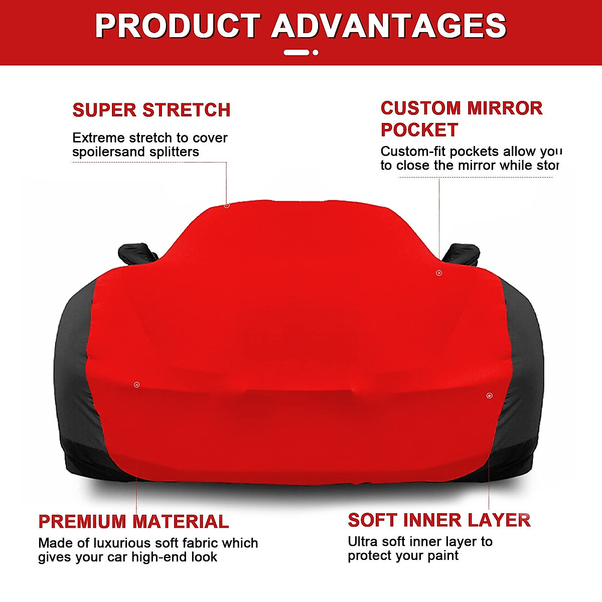 Indoor Car Cover Replace for 1998-2025 Porsche 911 (991/992/996/997 Series), Luxurious Soft Stretch Satin Indoor Car Cover for Dust-Proof, Underground Garage, Car Show