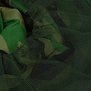 Gybai Mosquito Green Camouflage Insects net Head mesh Protection Cap Outdoor Garden Supplies