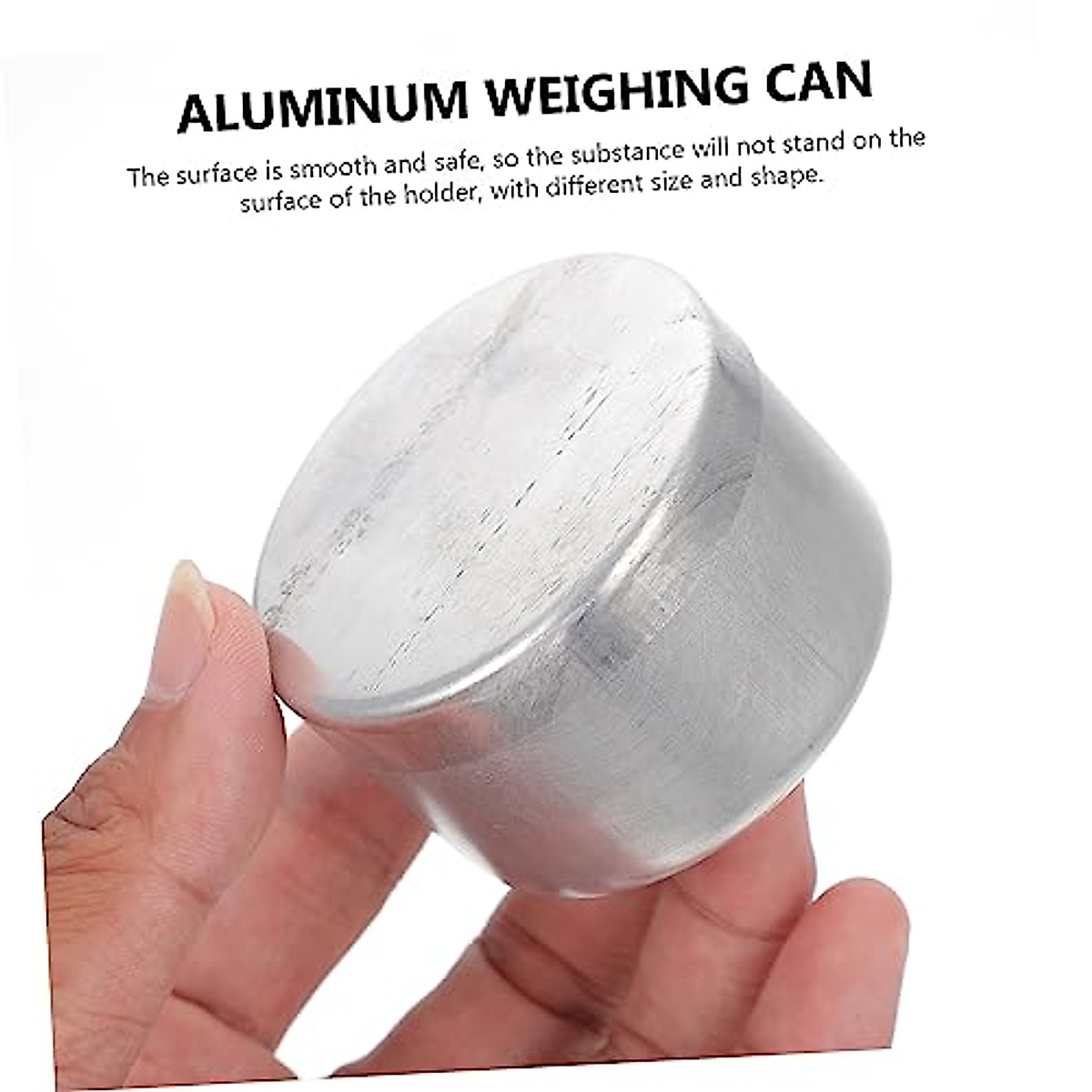 FUOYLOO 3pcs Aluminum Box Aluminum Weighing Dish Weighing Boats Weighing Pans Lab Test Soil Collection Jar Aluminum Instrument Weighing Holder Liquid Cup weigh Boats Metal Measuring Tool